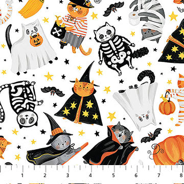 Northcott - Boo Crew Toss - 1/2 YARD CUT – Dreaming of the Sea Fabrics