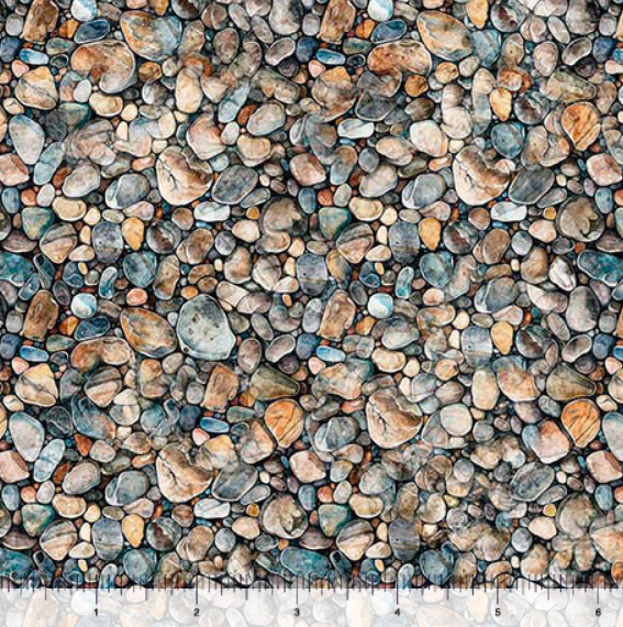 QT Fabrics - Earthly Delights - River Rocks - 1/2 YARD CUT – Dreaming ...