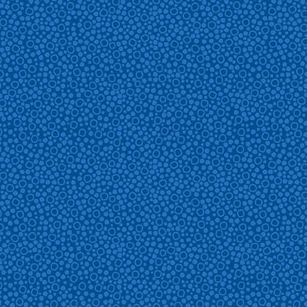 Studio E - M'Ocean - Tossed Dots and Circles Blue- 1/2 YARD CUT ...