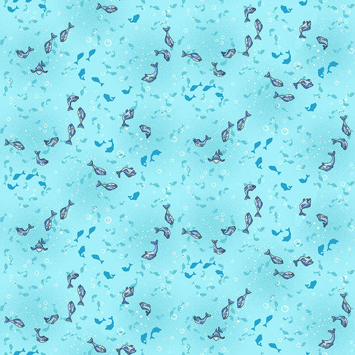 Henry Glass & Co - River Romp Swimming Fish - 1/2 YARD CUT – Dreaming ...