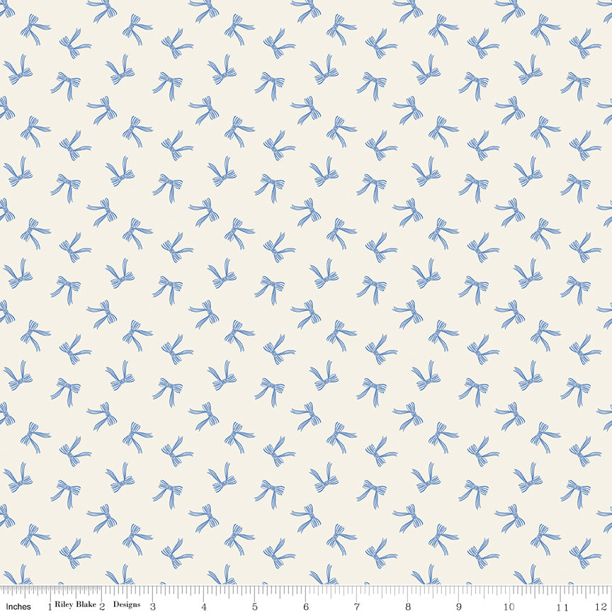 Riley Blake - Penelope - Bows - 1/2 YARD CUT – Dreaming of the Sea Fabrics