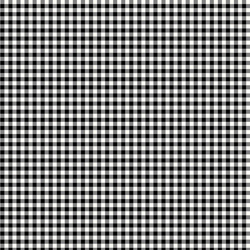 Timeless Treasures - Comfort Food - Black Gingham - 1/2 YARD CUT ...