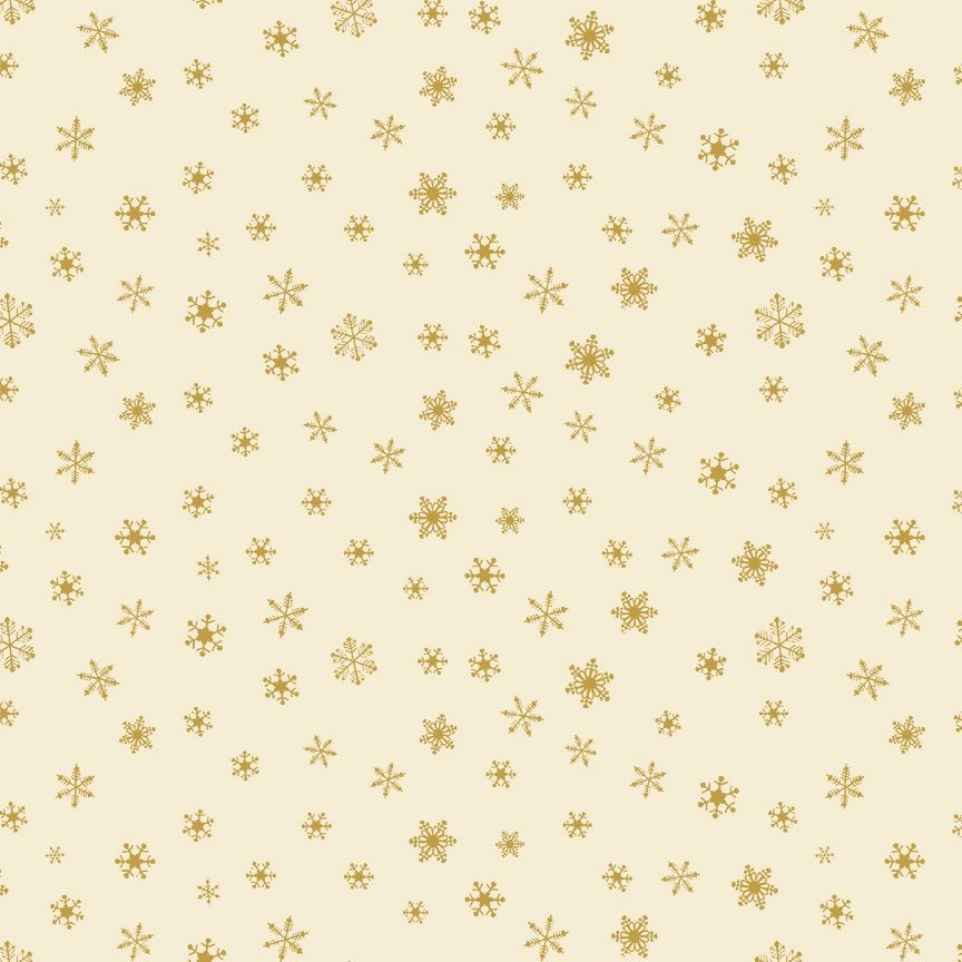 Timeless Treasures - Holiday Blenders - Metallic Snowflakes Cream - 1 ...