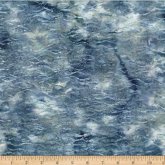 Hoffman - Jelly Fish Batiks - Sand Texture Ice - 1/2 YARD CUT ...