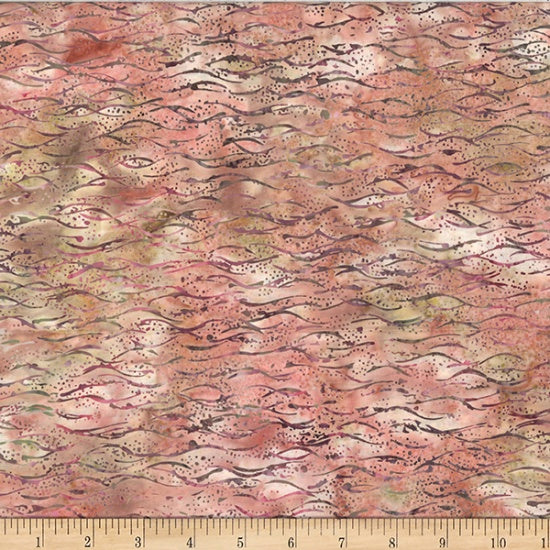 Hoffman - Jelly Fish Batiks - Sand Texture Peach - 1/2 YARD CUT ...