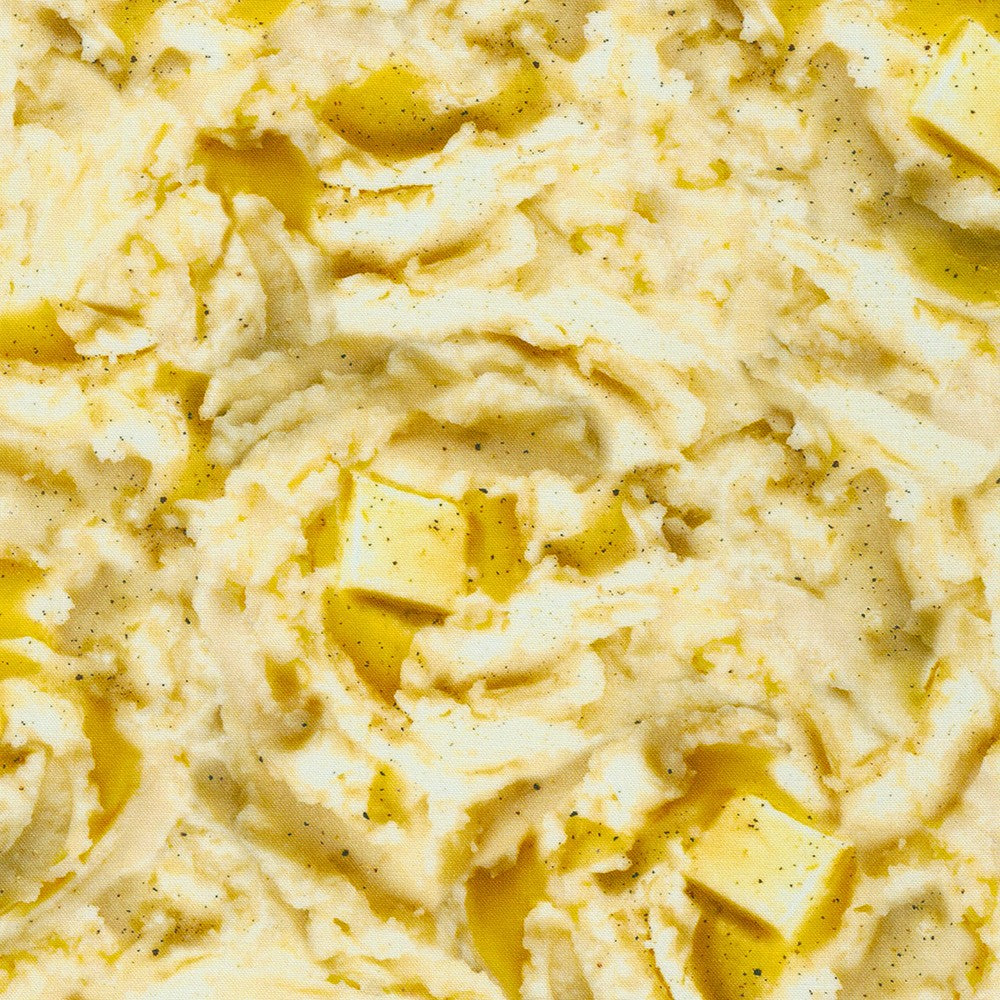 Robert Kaufman - Feast Mode - Mashed Potatoes - 1/2 YARD CUT – Dreaming ...