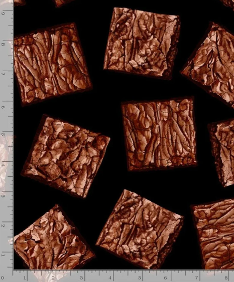 Timeless Treasures - Tossed Realistic Brownies - 1/2 YARD CUT ...
