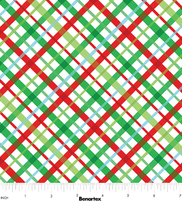 End of Bolt - Happy Llamadays - Holiday Plaid White - 33" – Dreaming of ...