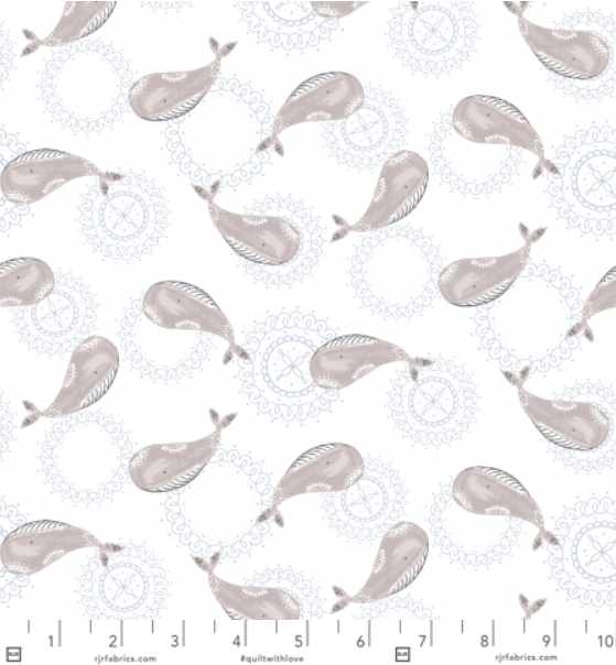 RJR - Wave and Sea - Ripple Effect Arctic Sea - 1/2 YARD CUT – Dreaming ...