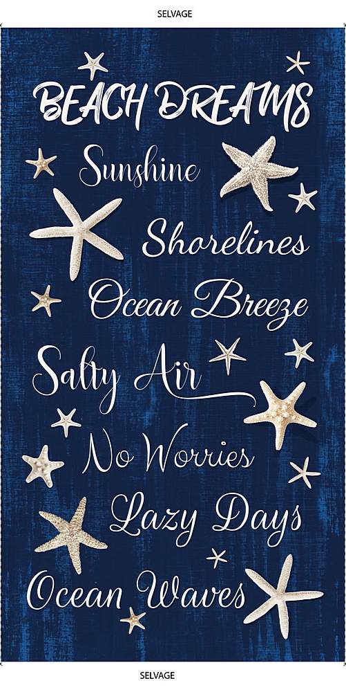 Timeless Treasures - Beach Dreams - Panel – Dreaming of the Sea Fabrics