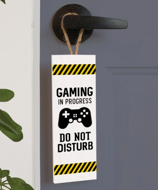Gaming in Progress Wood Door Hanger – Dreaming of the Sea Fabrics